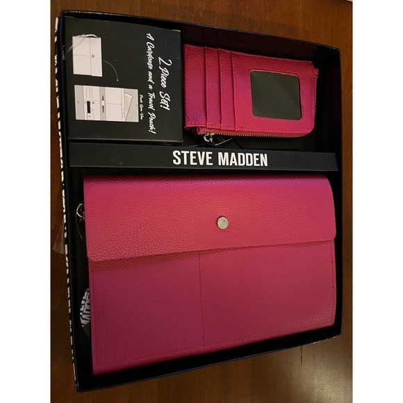 Steve Madden | Bags | Pink Steve Madden 2 Pc Set Card Case And Travel ...